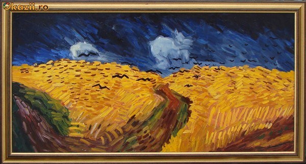 Tablou Van Gogh lan de grau cu corbi | arhiva Okazii.ro