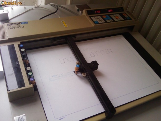 Ploter - Pen plotter roland dxy 990 - format A3 - arhitectura | arhiva ...
