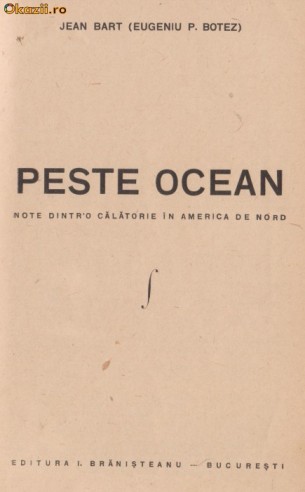 Jean Bart / PESTE OCEAN (editie interbelica,ilustrata) | Okazii.ro