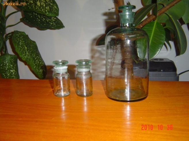 Recipiente sticla laborator chimie | arhiva Okazii.ro