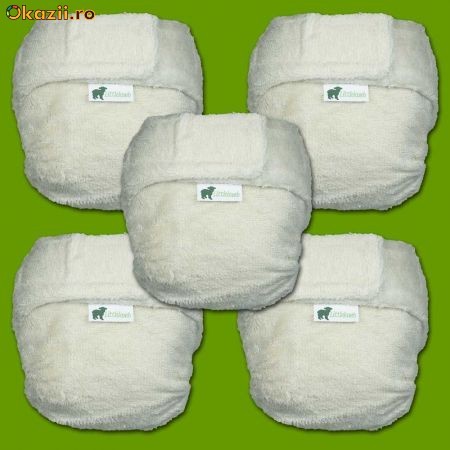 Set de 5 scutece lavabile (refolosibile) Little Lamb | arhiva Okazii.ro