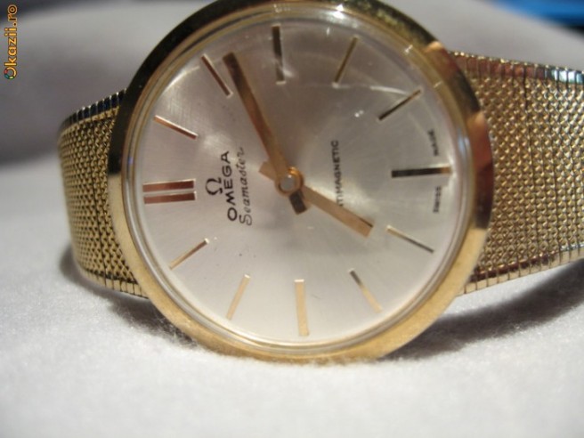 ceas omega seamaster,antimagnetic,anul 1920,18k 0.750,swissmade ...