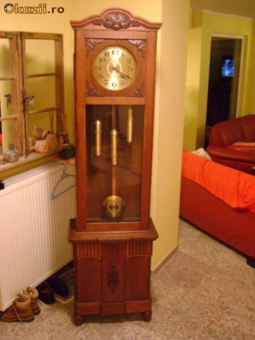 PENDULA DE PODEA CU 3 GREUTATI 1910 JUGENDSTIL | arhiva Okazii.ro