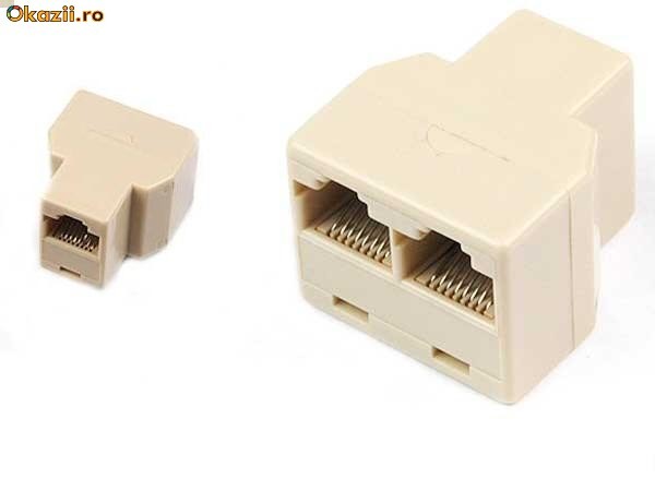 Spliter mufa de retea RJ45 multiplicator retea LAN dintr-un cablu ies ...