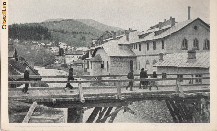 B11394 Azuga Vedere partiala cu podul peste raul Prahova | arhiva Okazii.ro