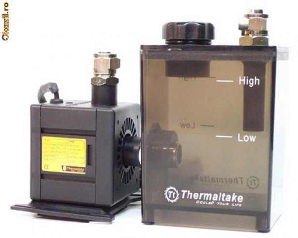 Sistem complet de racire cu lichid Thermaltake , pompa P400 +rezervor ...
