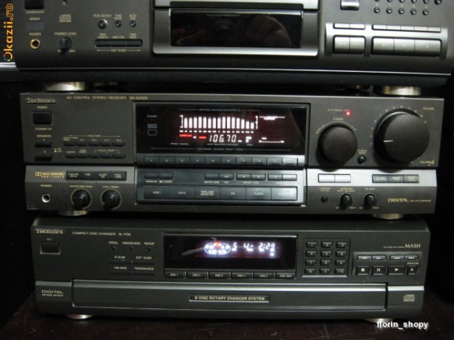 Amplituner cu egalizator si spectru digital Technics SA-GX505 | arhiva ...
