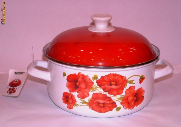 Oala email de inalta calitate - desen maci 4 L | arhiva Okazii.ro