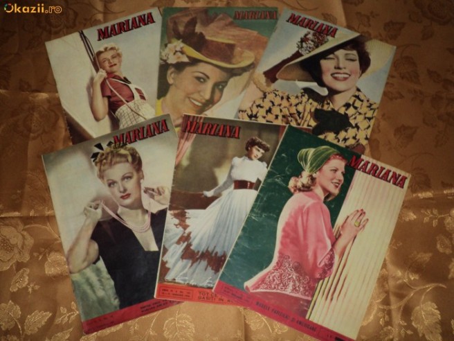 COLECTIE VECHE - REVISTE DE MODA - REVISTA MARIANA - ANII 1942 - 1947 ...