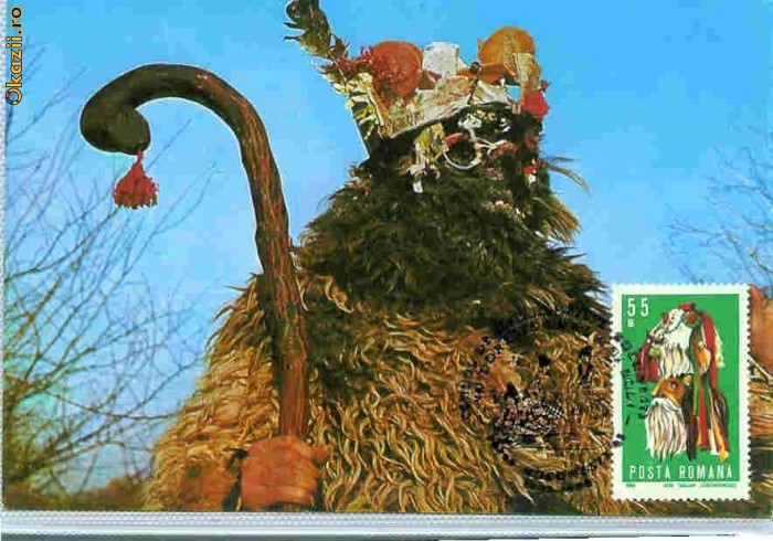 Ilustrata Maxima Folclor - Masca populara | arhiva Okazii.ro