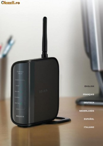 Router Wireless Belkin F5D7234-4 v3 RDS UPC Romtelecom | arhiva Okazii.ro