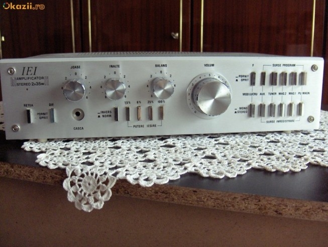 Vand statie / Amplificator Electronica Industriala IEI A350 Hi-fi 2x35 ...