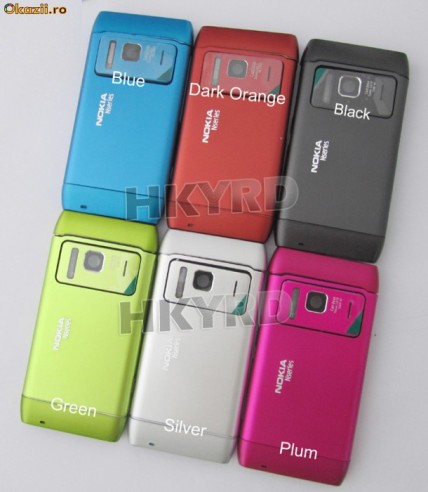 CARCASA NOKIA N8 ALBASTRU, NEGRU, GRI, PORTOCALIU ROZ | arhiva Okazii.ro