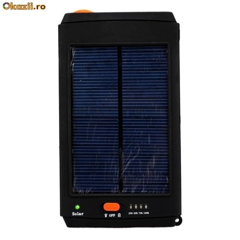 Incarcator solar laptop telefon mobil acumulator inclus 11000mah ...