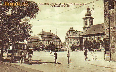 Ok-0916- Romania, Sibiu, c.p. circ. 1929: Piata Regele Ferdinand ...