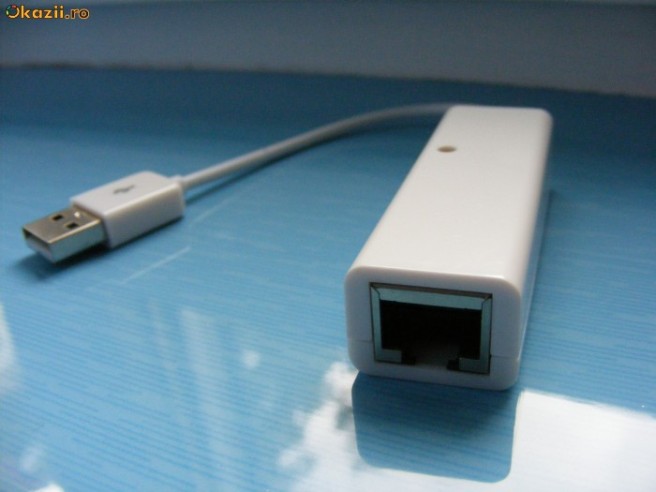 Adaptor USB la Cablu Internet (USB Ethernet Adapter) pentru MacBook Air ...