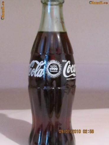 sticla coca-cola din 1999 cu eclipsa | arhiva Okazii.ro