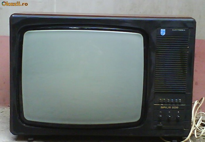 TELEVIZOR CRT ALB -NEGRU MARCA SIRIUS MODEL 208 | arhiva Okazii.ro
