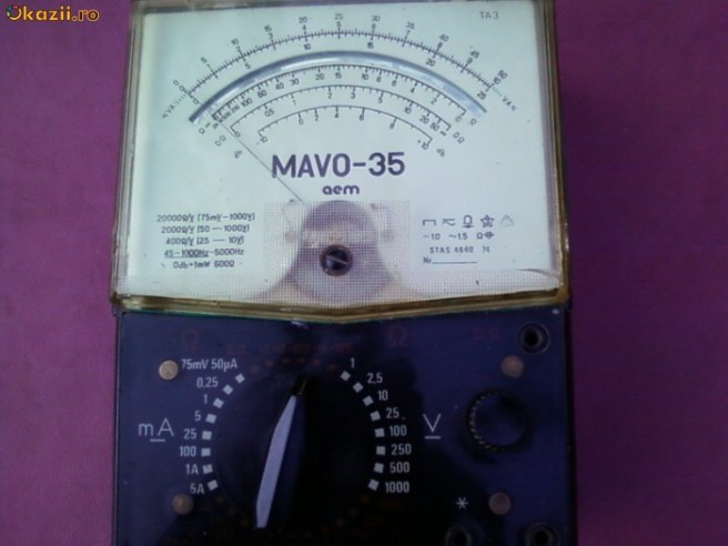 MULTIMETRU ANALOGIC MAVO 35 | arhiva Okazii.ro