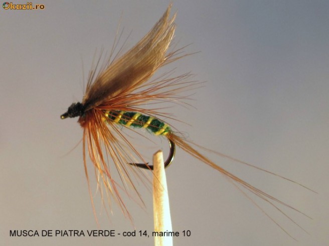 Muste artificiale pt. pescuit - MUSCA DE PIATRA VERDE - Stone fly ...