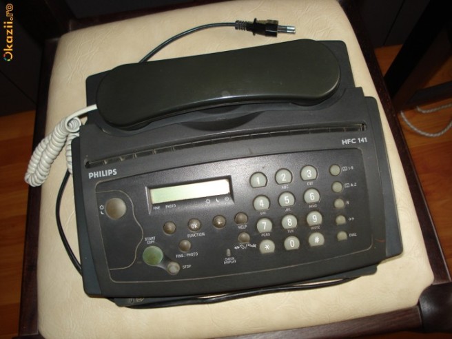 telefon fix cu fax philips HFC 141 | arhiva Okazii.ro