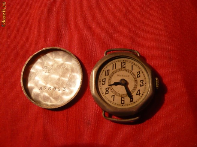 Ceas mecanic de dama ,Argint marcat 0,800 ,marca Reele | arhiva Okazii.ro