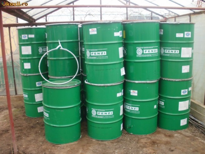 butoaie din tabla cu capac 200 L | arhiva Okazii.ro