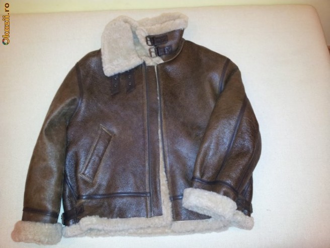 Cojoc Geaca piele 100% Blana naturala B3 American Aviator | arhiva ...