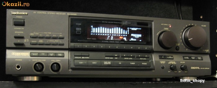 Amplituner Technics SA-GX505, cu egalizator si loudness, poze reale ...