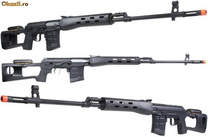 Pusca cu aer comprimat PSL Dragunov Sniper Full Metal airsoft pistol+ ...