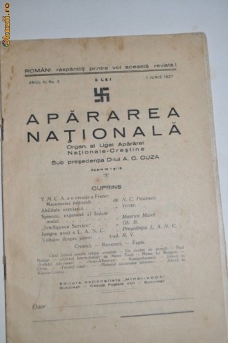 APARAREA NATIONALA ( L.A.N.C. ) - A.C. CUZA | arhiva Okazii.ro