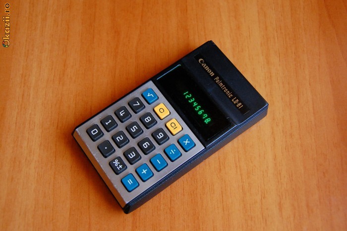 CALCULATOR DE BUZUNAR CANON DIN 1975, REAL VINTAGE ( portabil) | arhiva ...