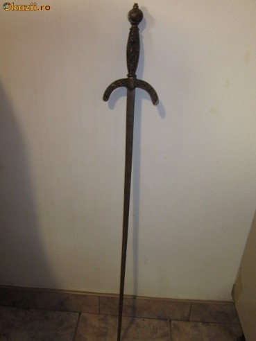 Sabie veche de panoplie cu maner din bronz | arhiva Okazii.ro