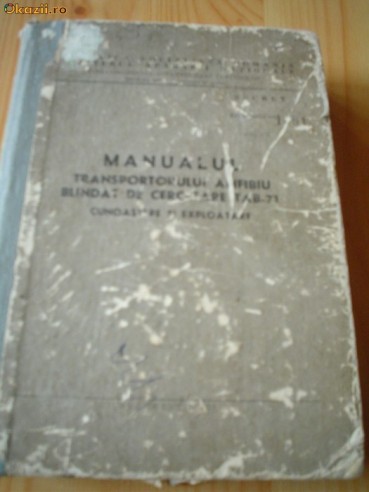 manualul transportorului amfibiu blindat de cercetare tab 71 cunoastere ...