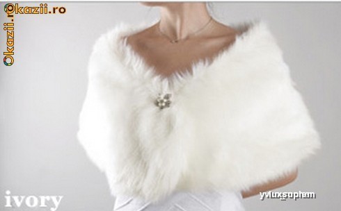 CAPA MIREASA DIN BLANITA, NOUA, DEOSEBITA CU BROSA INCLUSA IN PRET ...