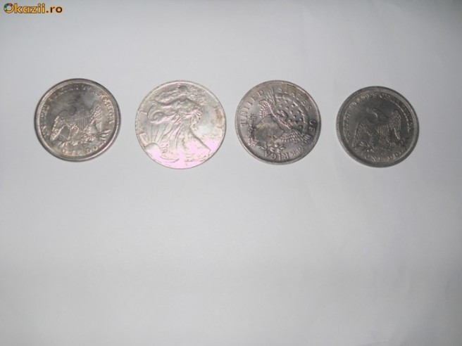 monezi de argint de 1 dolar | arhiva Okazii.ro