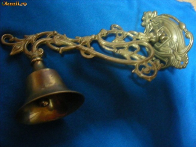 CLOPOT CU SUPORT PUTERNIC DECORAT-BRONZ MASIV,de COLECTIE | arhiva ...