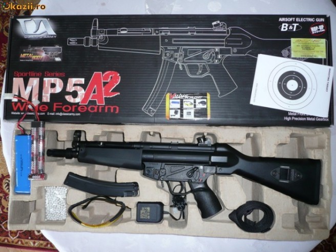 Vand replica airsoft Classic Army MP5 A2 (wide forearm). | arhiva Okazii.ro