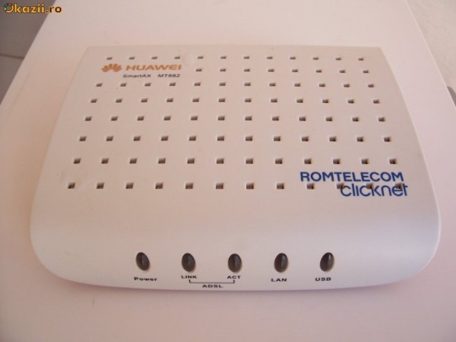 MODEM HUAWEI SMARTAX MT882 , ROMTELECOM CLICKNET | arhiva Okazii.ro
