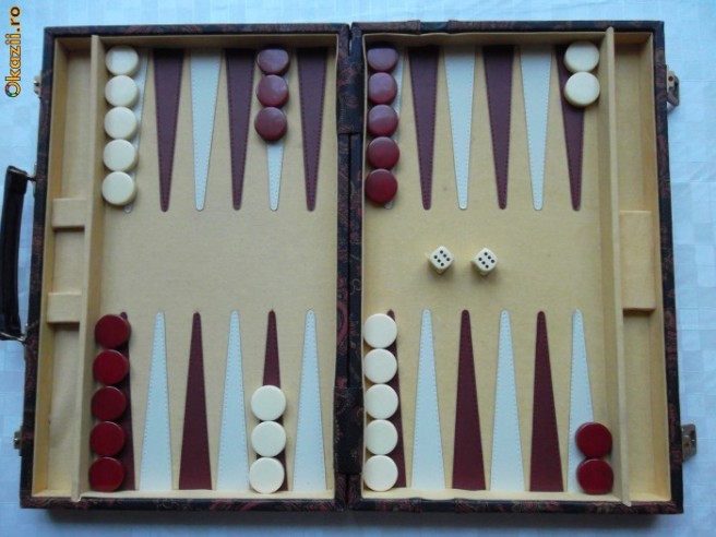 Backgammon - Joc table pentru jucatori profesionisti - valiza piele tip ...