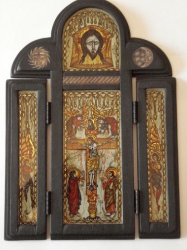 Triptic - Isus rastignit - Sorin Pedestrasu | arhiva Okazii.ro