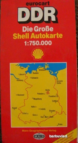 Harta Rutiera Germania Democrata (DDR) - Shell | arhiva Okazii.ro