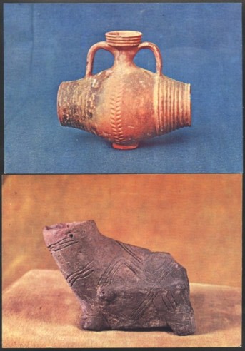 Ilustrate lot 2 buc obiecte de lut,roman+cultura Turdas MNI Cluj ...