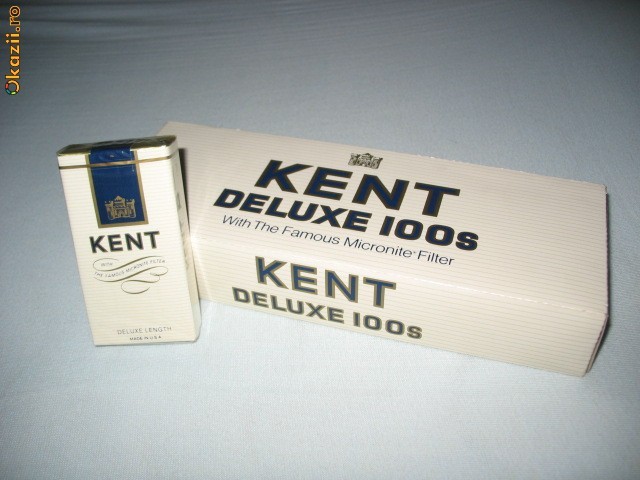 Colectie tigari Kent Deluxe 100 - anii '80 - cartus 10 pachete | arhiva ...