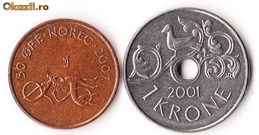 NORVEGIA 1 KOROANA+50 ORE | arhiva Okazii.ro