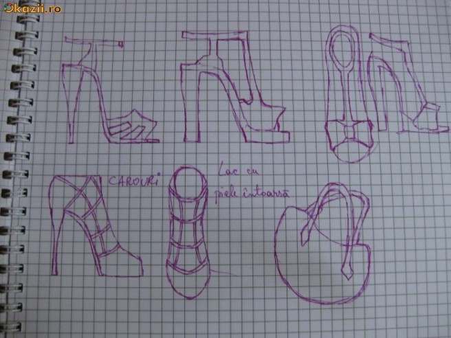 vand schite design vestimentar,posete si pantofi | arhiva Okazii.ro
