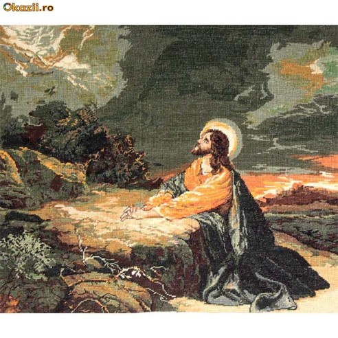 Goblen "Ruga lui Isus" inramat | arhiva Okazii.ro