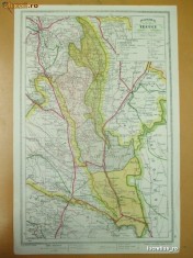 Harta Judetul Tecuci 1928 | arhiva Okazii.ro