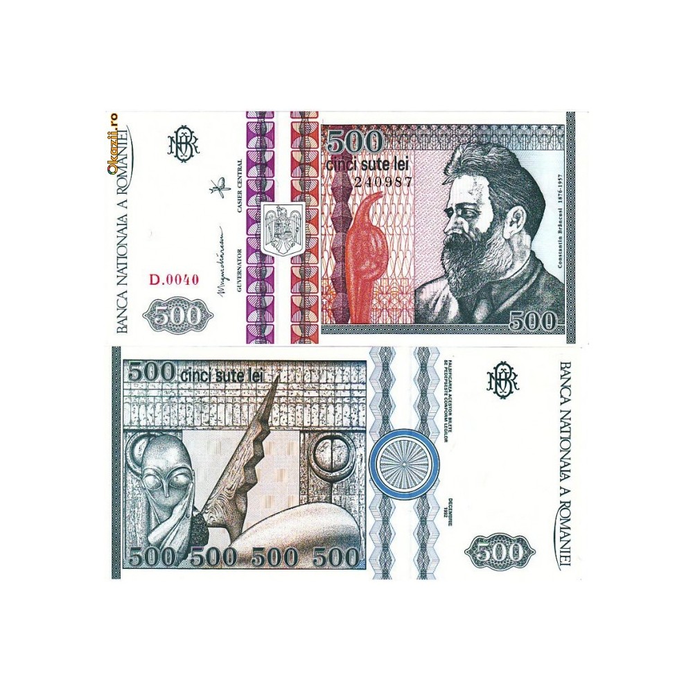 * Bancnota 500 lei 1992 | arhiva Okazii.ro