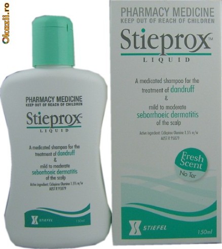 Stieprox sampon dermatocosmetic 100 ml, ciclopiroxolamina 1.5% | arhiva ...